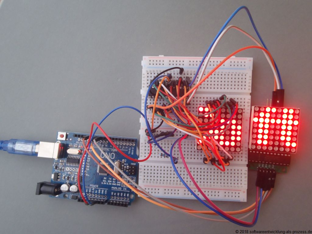 LED Matrix 8×8 am SPI Bus – Software – Entwicklung als Prozess